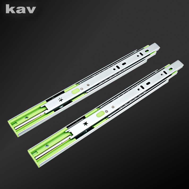 kav 35宽三节阻尼缓冲钢珠滑轨 自吸抽屉导轨 kav智能五金_德国凯威五金集团
