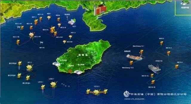 南海油田分布图-千图网